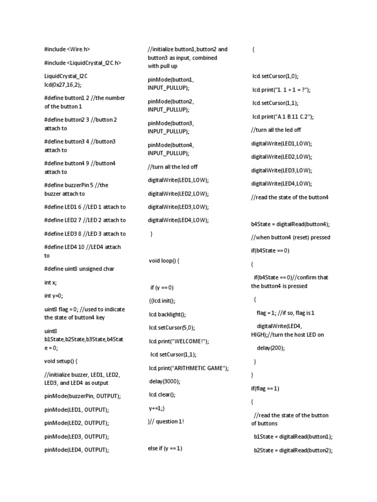 Lab 8 Arduino | Download Free PDF | Computer Engineering | Computer ... Lab 8 Arduino | Download Free PDF | Computer Engineering | Computer ...