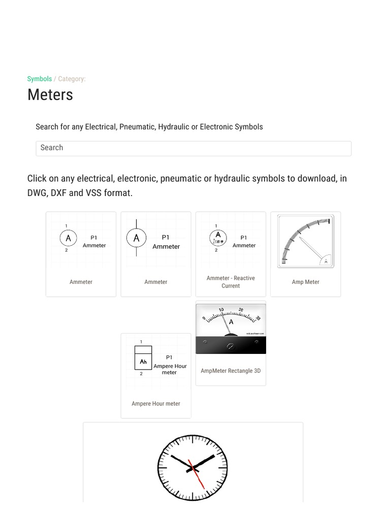 Simbol Alat Ukur | PDF | Switch | Fuse (Electrical)