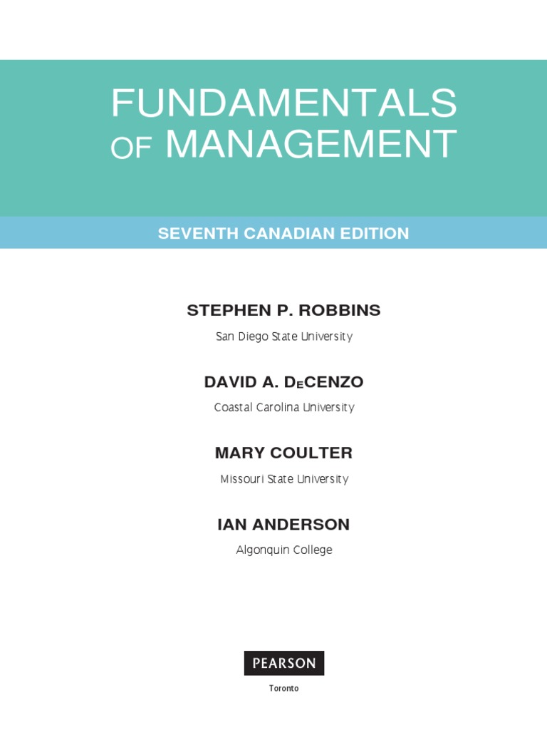 Fundamentals of Management | PDF | Decision Making | Group Decision Making