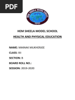 Physical Education Project For Class 12 CBSE | PDF | Sports | Leisure