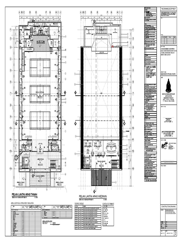 02 Dewan Komuniti Mbpj-Cons-Plan | PDF