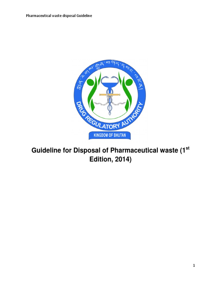 Pharmaceutical Waste Disposal Guidelines | PDF | Incineration | Waste ...