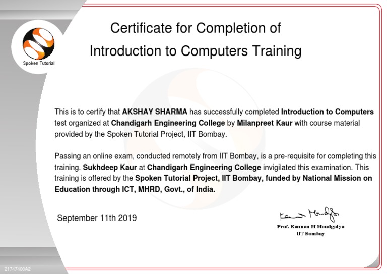 Completion Certificate | PDF