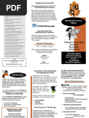 College Counseling Brochure