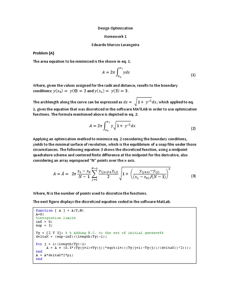 HMW1 PDF | PDF | Mathematical Optimization | Function (Mathematics)
