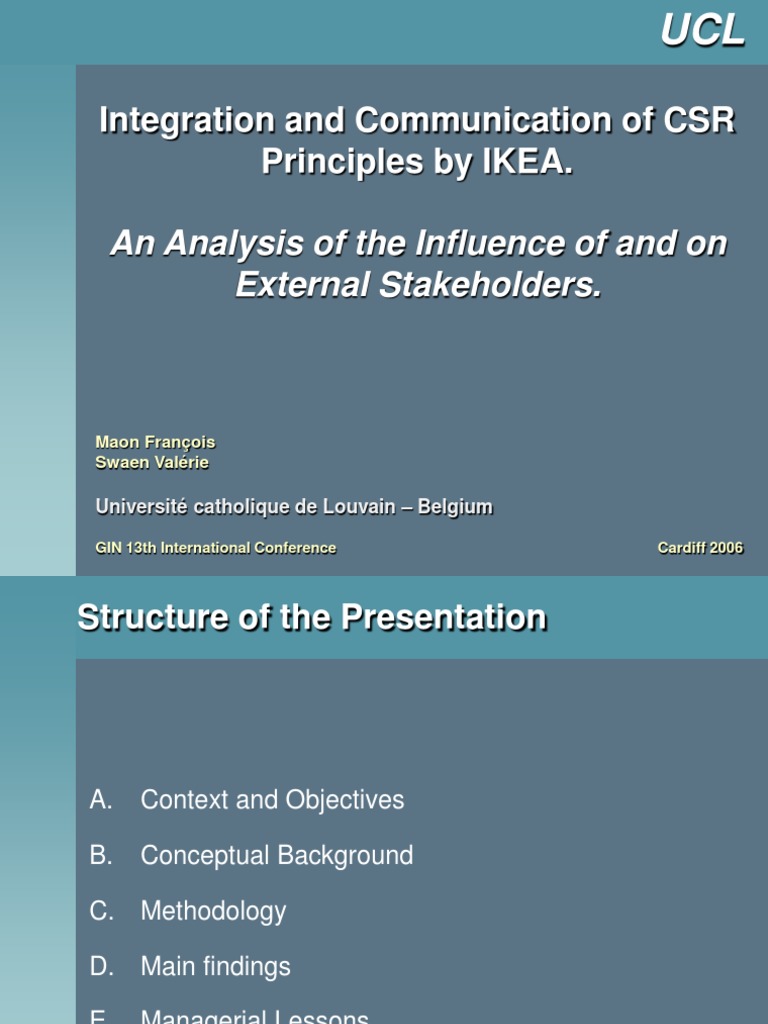 IKEA | PDF | Corporate Social Responsibility | Stakeholder (Corporate)