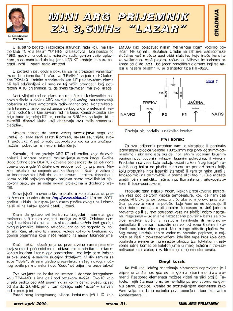 Ardf RX 80m Lazar (Srpska Kopija Na Dl4cu) | PDF