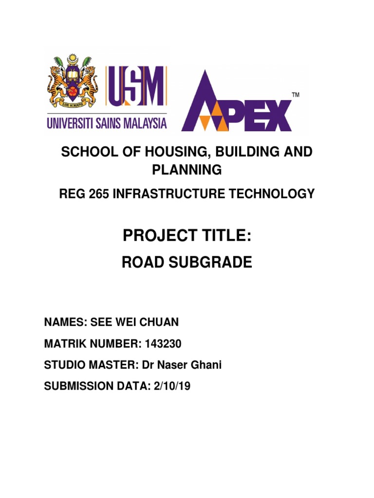 Project Title:: School of Housing, Building and Planning | PDF | Soil ...