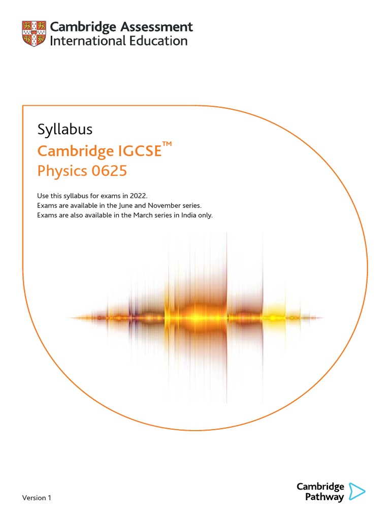 Syllabus: Cambridge IGCSE Physics 0625 | PDF | Gases | Force