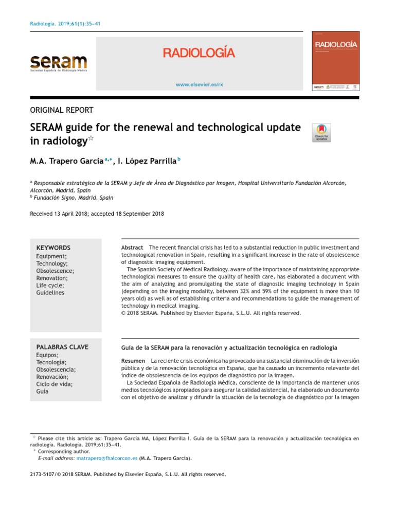 SERAM | PDF | Imaging | Medical Imaging