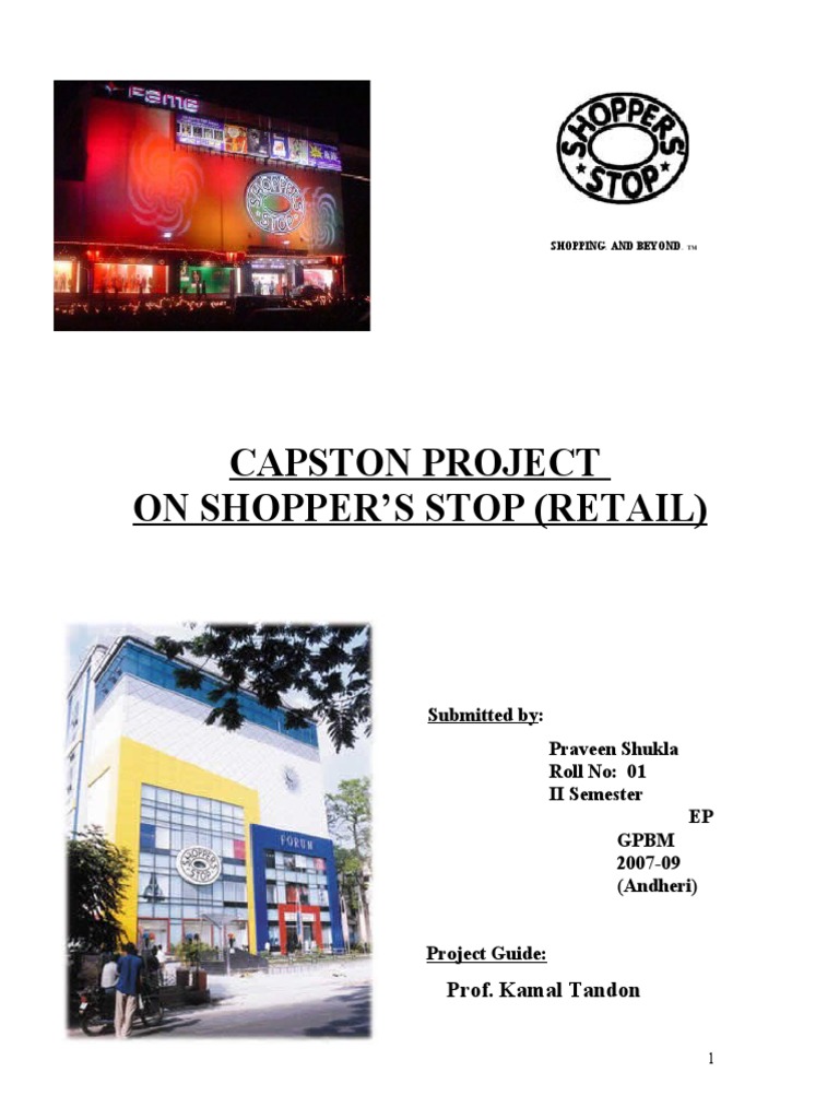 Shoppers Stop | PDF | Retail | Logistics