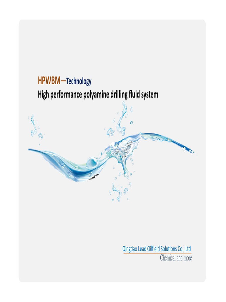 HPWBM-: High Performance Polyamine Drilling Fluid System | PDF | Materials | Chemical Substances