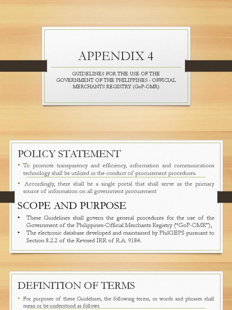 Appendix 4 - R.A. 9184 | PDF | Social Institutions | Social Science