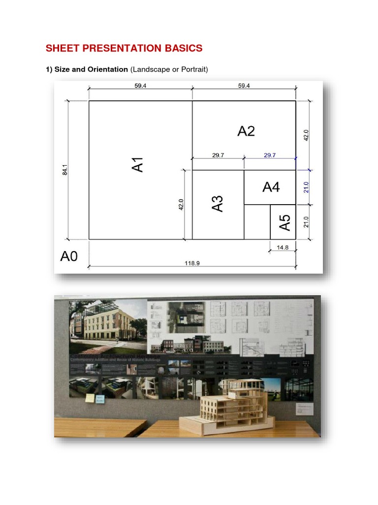 Sheet Presentation Basics: 1) Size and Orientation (Landscape or ...