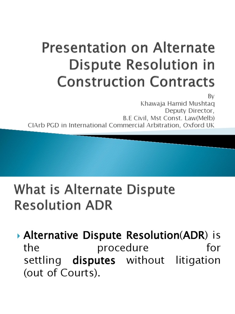 Alternative Dispute Resolution Guide | PDF | Mediation | Arbitration