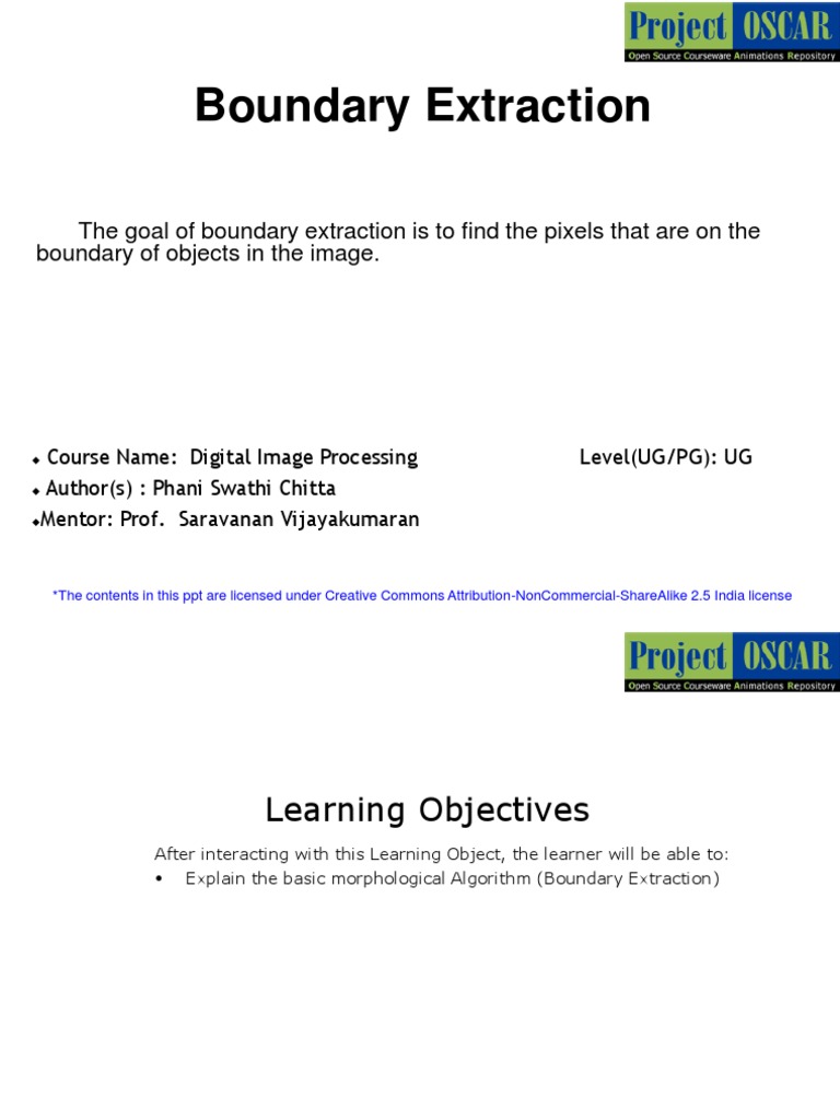 Boundary Extraction | PDF | Pixel | Digital Image