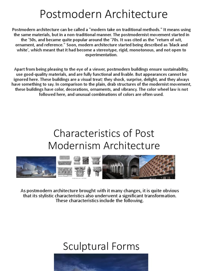 Postmodern Architecture | Download Free PDF | Ornament (Art) | Art ...