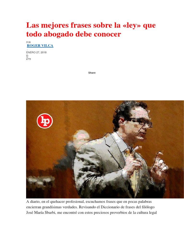 Frases Sobre La Ley | PDF | Legislación | Gobierno