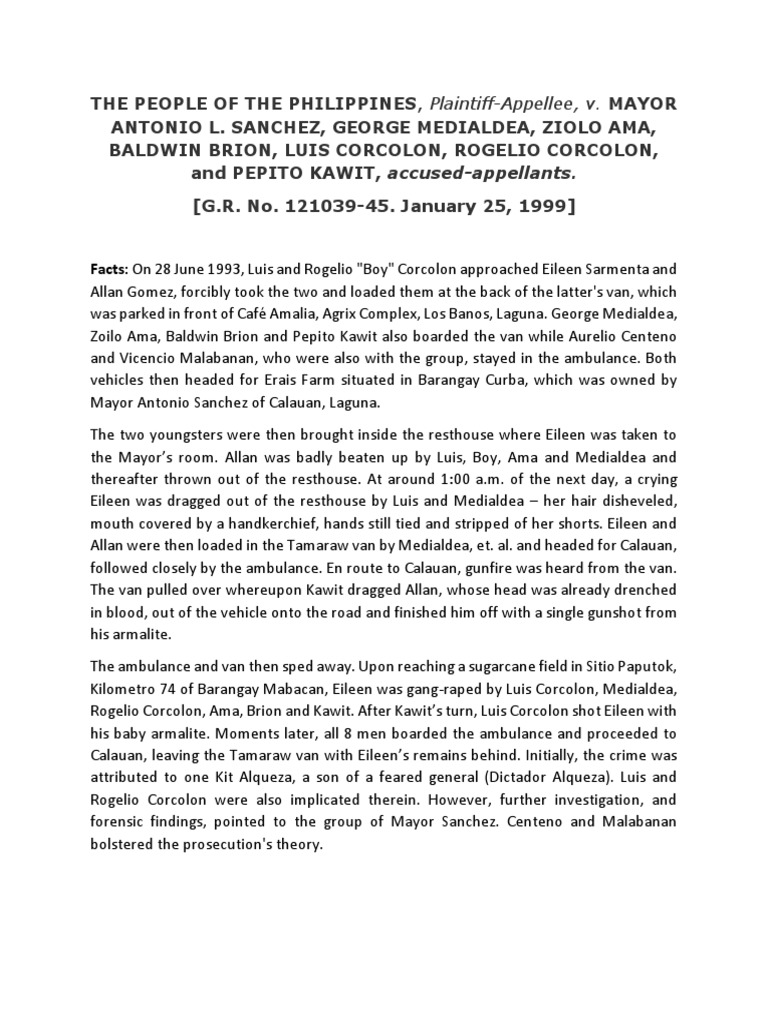 The Supreme Court Upholds the Conviction of Mayor Antonio Sanchez and ...