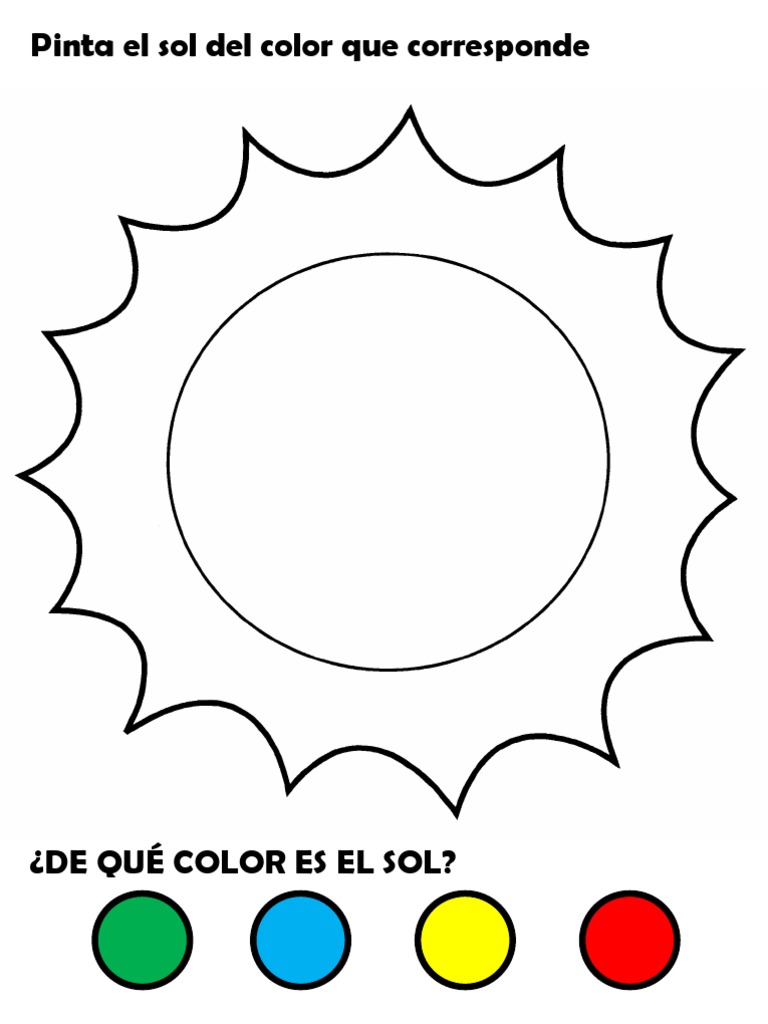 Plantilla para Aprender Colores | PDF