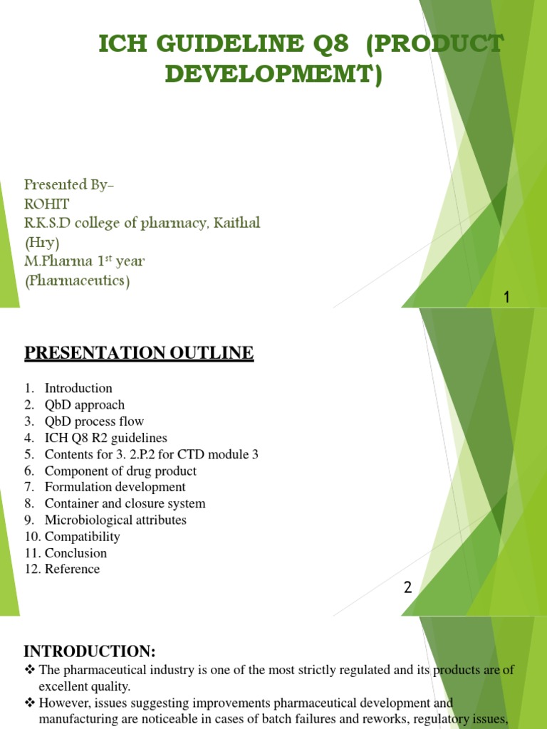 Ich Q8 Product Developement PDF | PDF | Pharmaceutical Formulation ...
