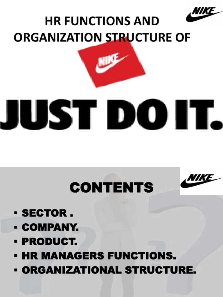 HR Functions and Organization Structure of Nike | PDF | Nike | Innovation