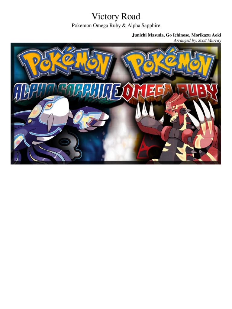 Victory Road: Pokemon Omega Ruby & Alpha Sapphire | PDF | Musical ...