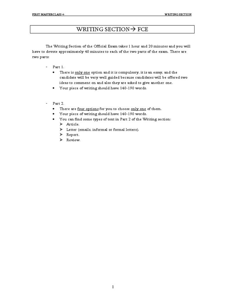 Writing Section | PDF | Essays