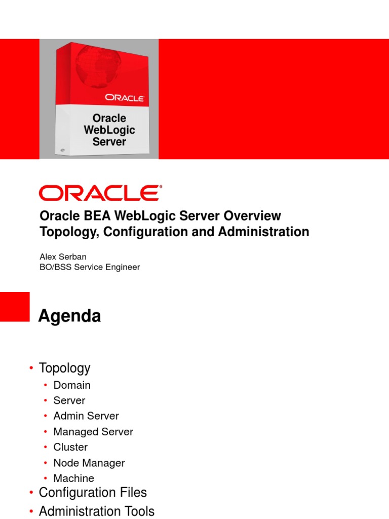 Oracle Bea Weblogic Server Overview Topology, Configuration and Administration | PDF | Load ...