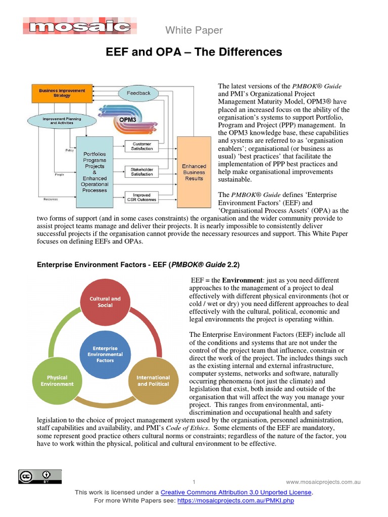 EEF and OPA - The Differences: White Paper | PDF | System | Project ...