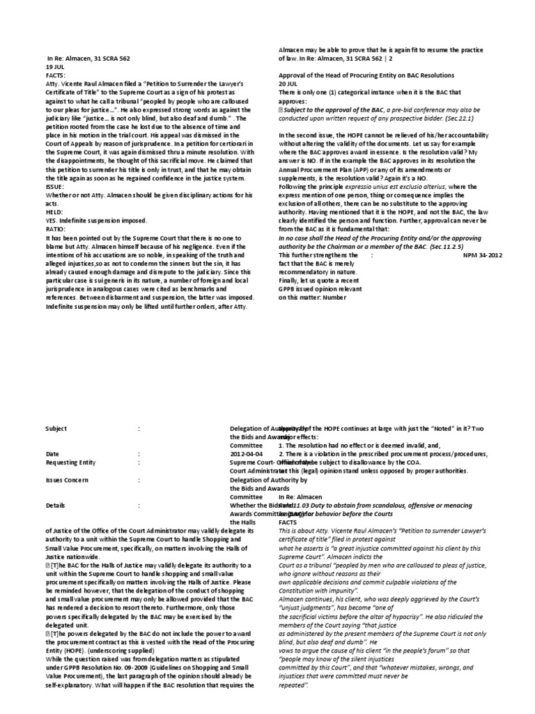 19 JUL Approval of The Head of Procuring Entity On BAC Resolutions 20 ...