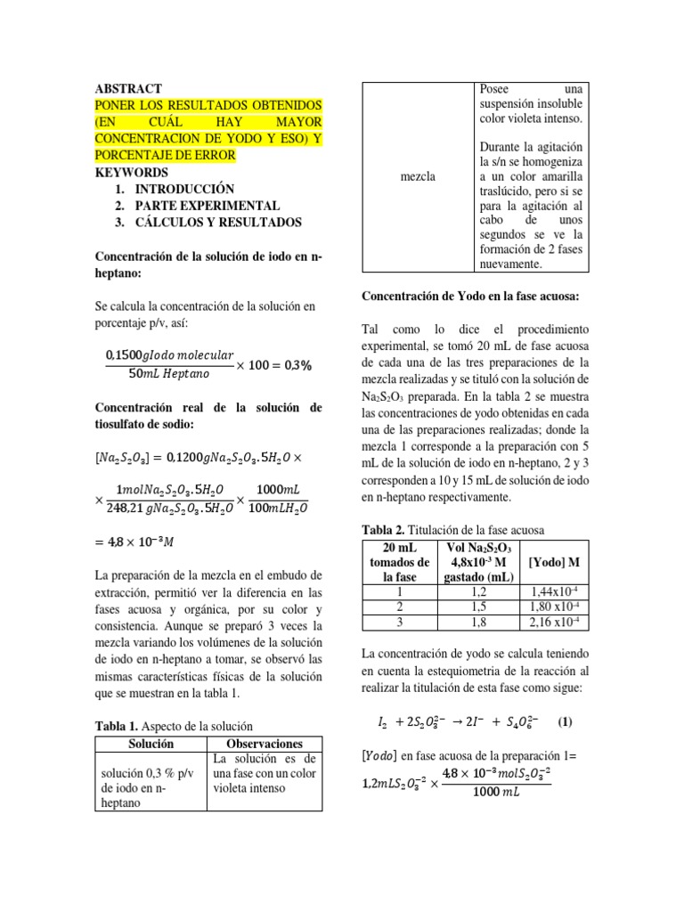 Calculos Coeficiente de Partición | Descargar gratis PDF | Polaridad ...