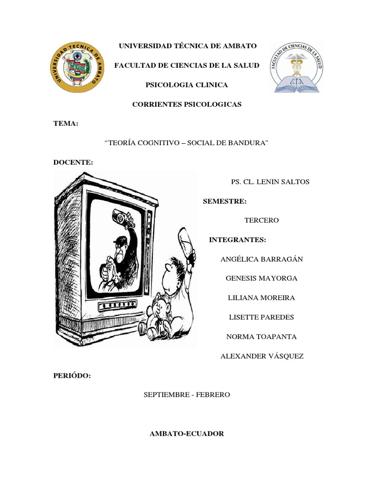 Teoria Cognitivo Social Bandura | Descargar gratis PDF | Aprendizaje ...