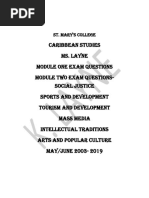 CAPE History Unit 1 Paper 1 Answers | PDF