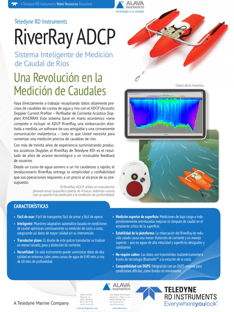Correntimetro Adcp Riverray Teledyne Rdi | PDF | Sistema de ...