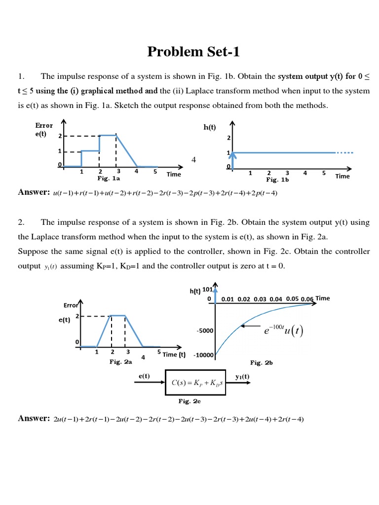 Cse Problem Set 1 Pdf Control Theory Systems Theory 