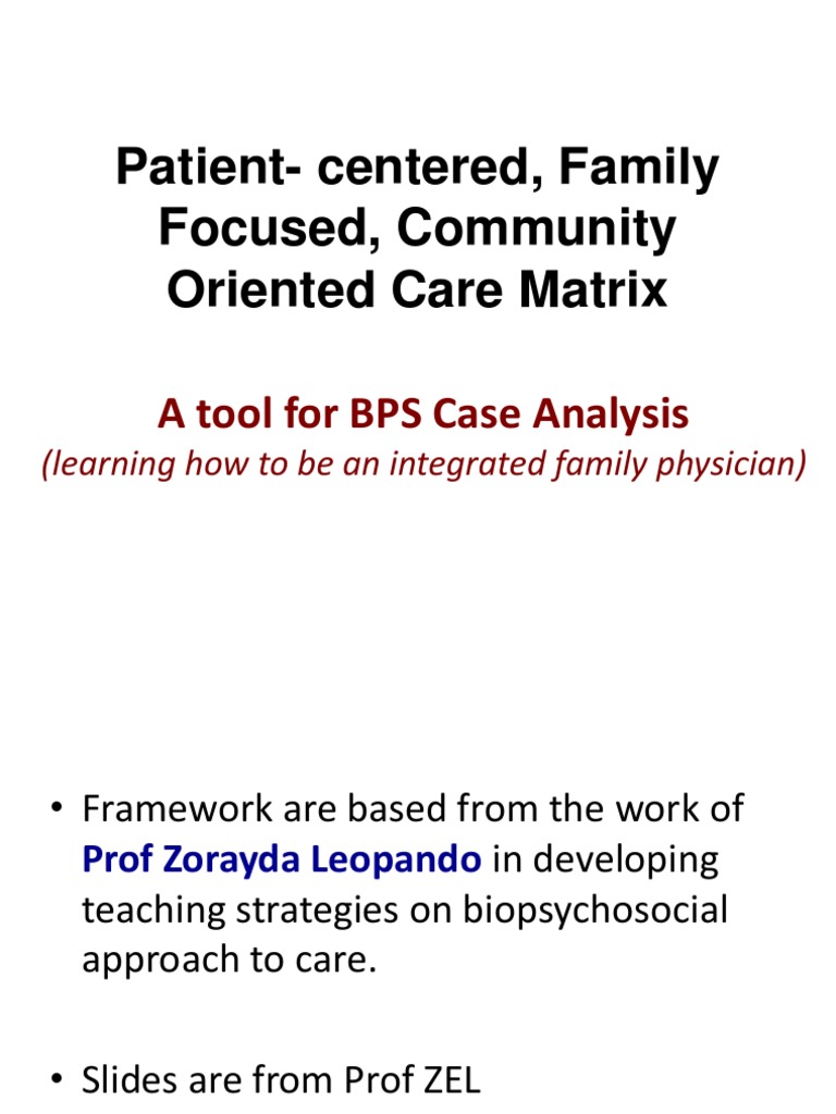 PFC Matrix LU 7 | PDF | Caregiver | Health Care