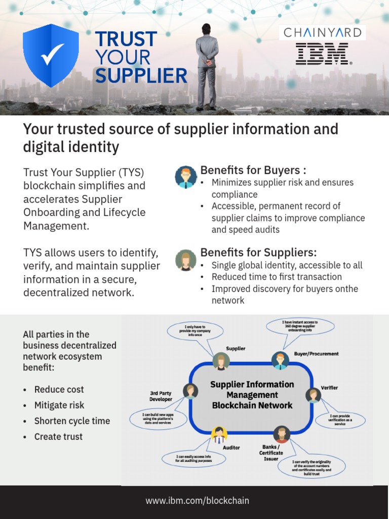 Trust Your Supplier Flyer 2019 | PDF