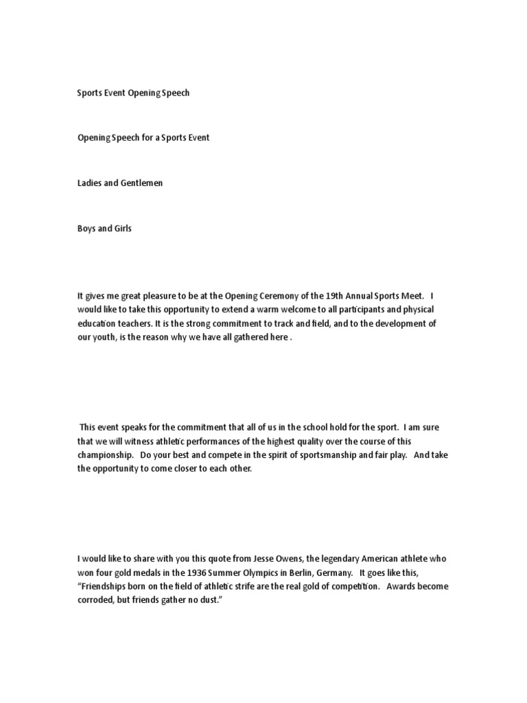 Opening Remarks | PDF