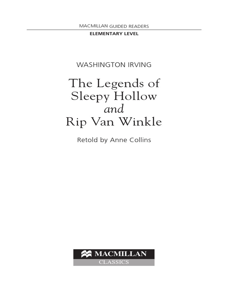Sleepy Hollow & Rip Van Winkle Tales | PDF | The Legend Of Sleepy Hollow