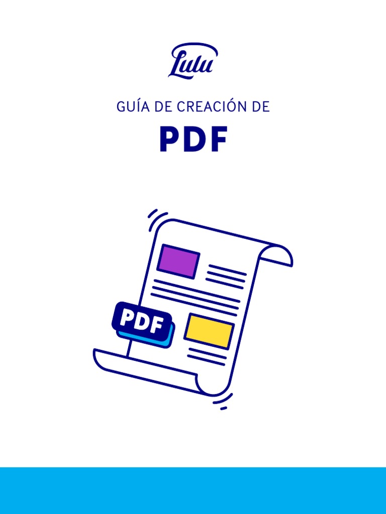 Lulu PDF Creation Guide Es | PDF | Resolución de imagen | Encuadernación