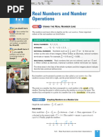 1.1 Real Numbers and Number Operations | PDF | Numbers | Rational Number