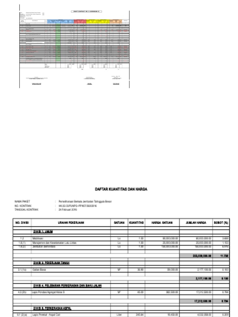 Format Backup Data Proyek Jembatan | PDF