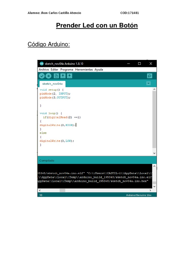 Arduino y Proteus | PDF | Diodo emisor de luz | Resistencia Eléctrica y Conductancia