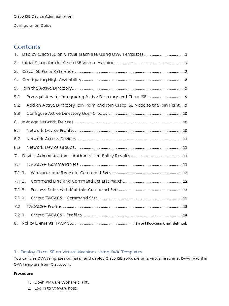 Cisco ISE Device Administration Configuration Guides | PDF | Active ...