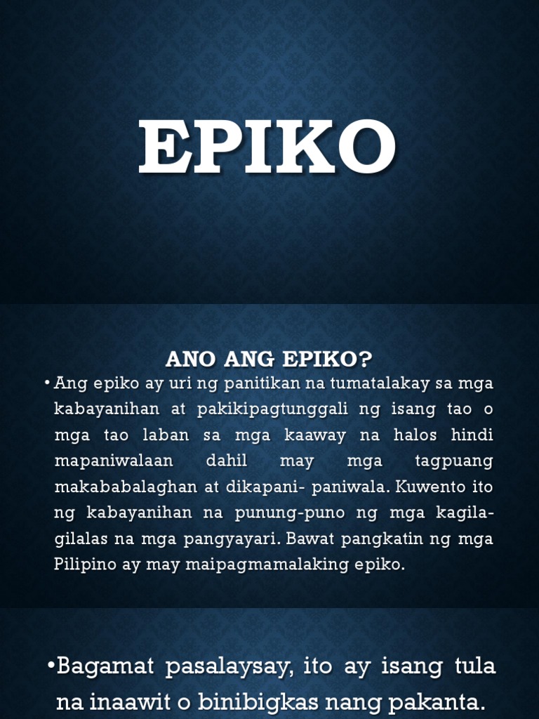 Epiko | PDF