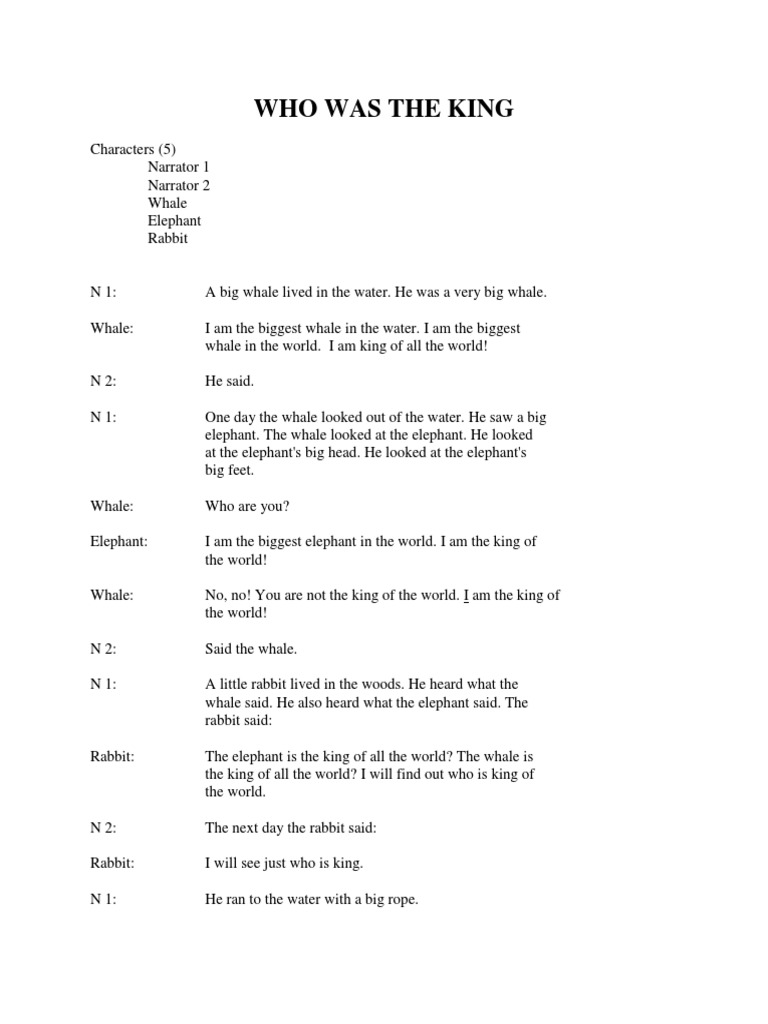 Script of Readers Theater | PDF