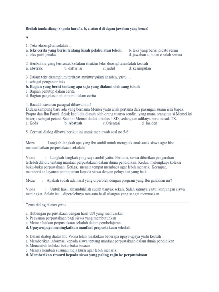 Latihan Soal Bindo 9 | PDF