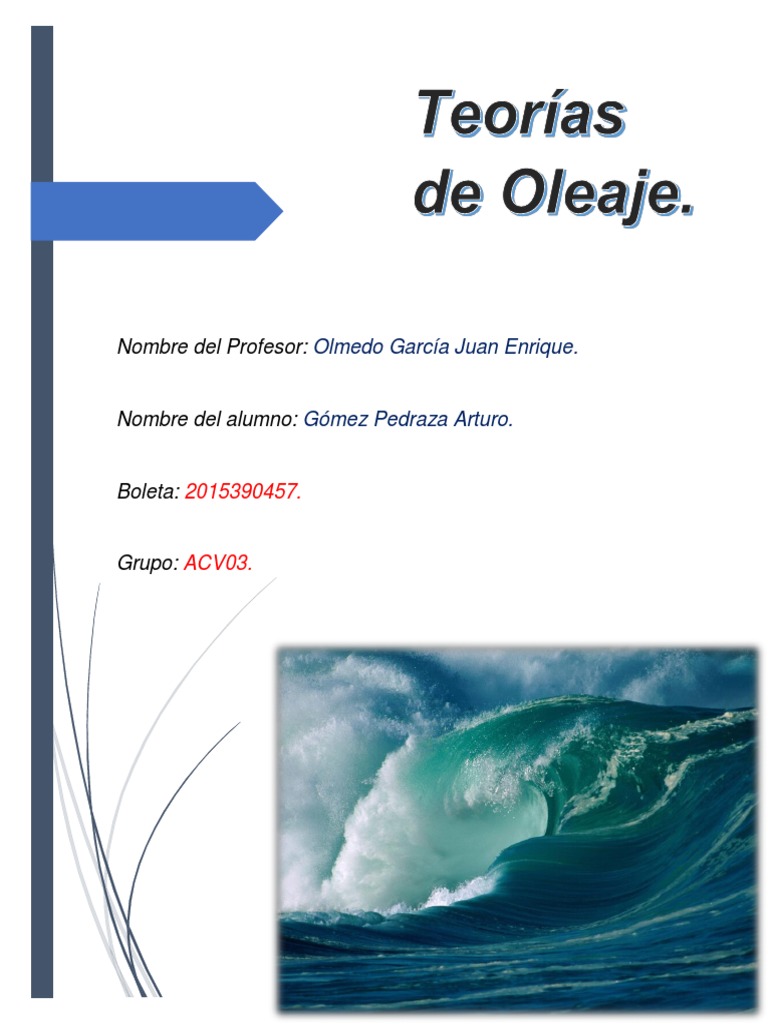 Teorías del Oleaje y su Impacto | PDF | Olas | Fenomeno fisico