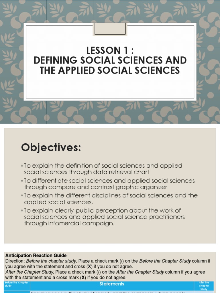 2-LESSON 1 - Defining Social Sciences and The Applied Social Sciences ...